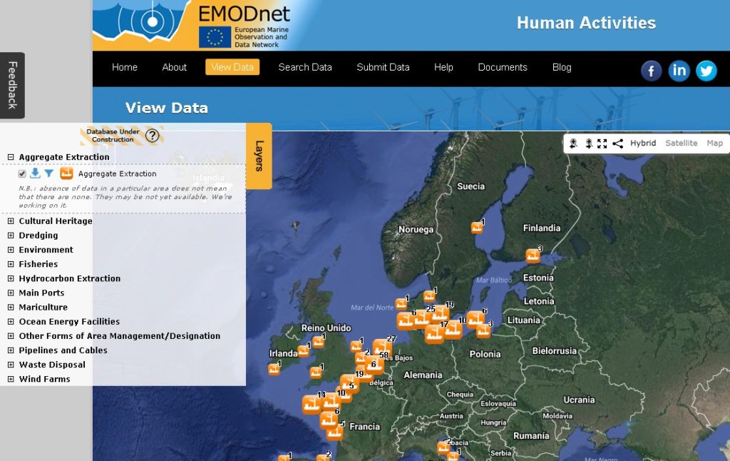 EMODNET-Human Activities – Centro Tecnológico del Mar